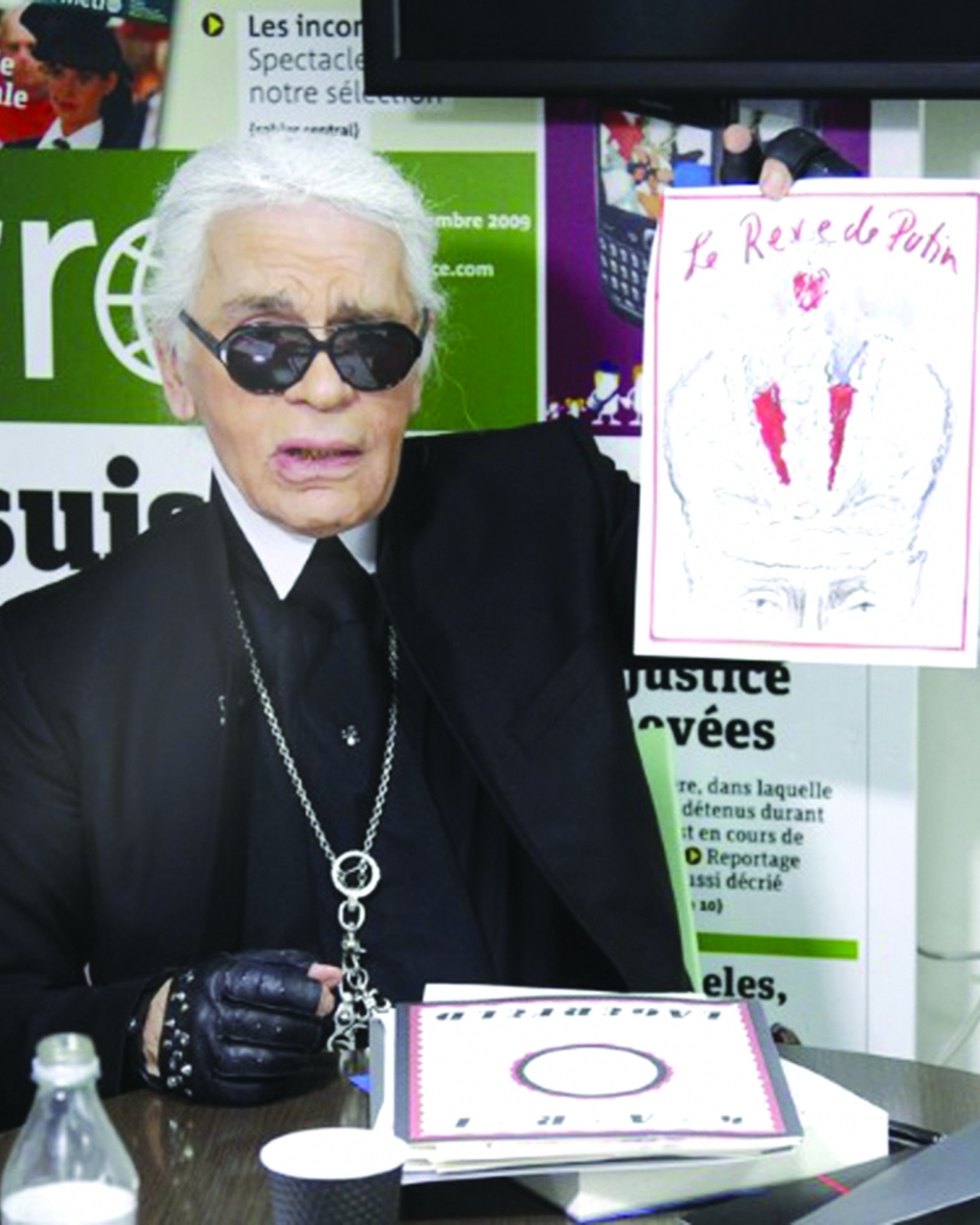 კარლ ლაგერფელდმა პუტინის კარიკატურა დახატა - Marao